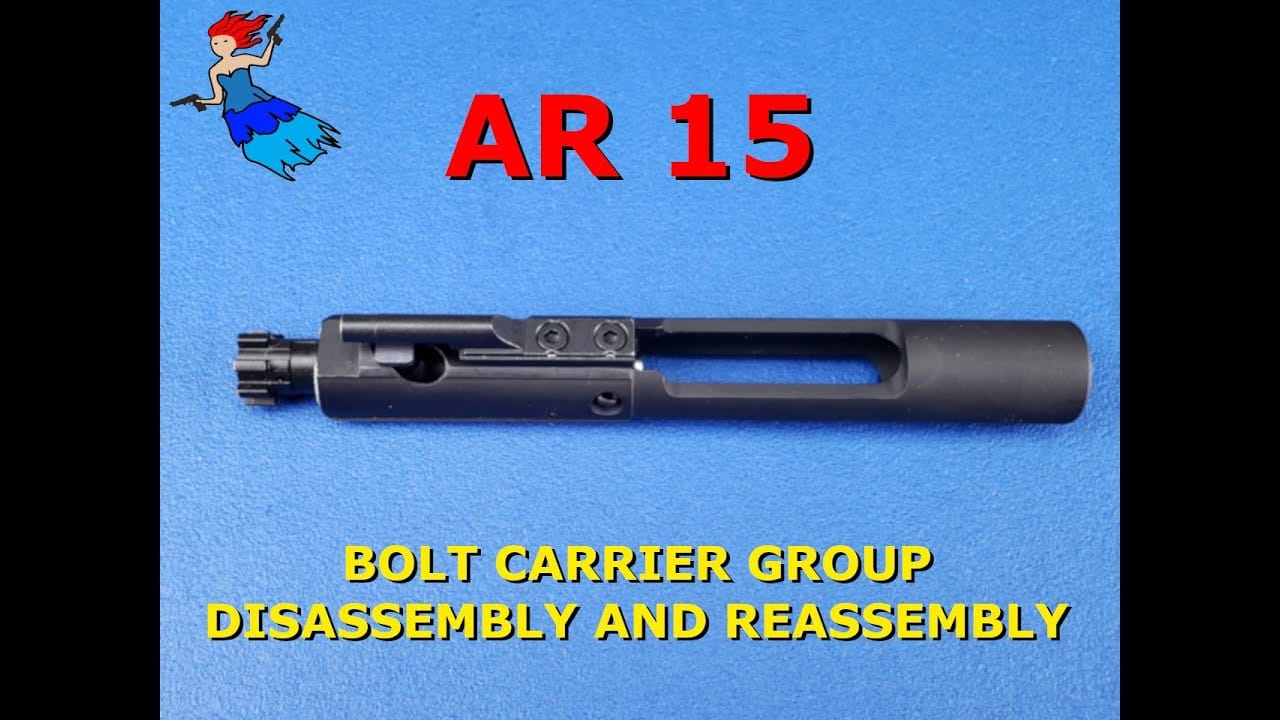 AR BOLT CARRIER GROUP (BCG) // bolt carrier group disassembly AND ...